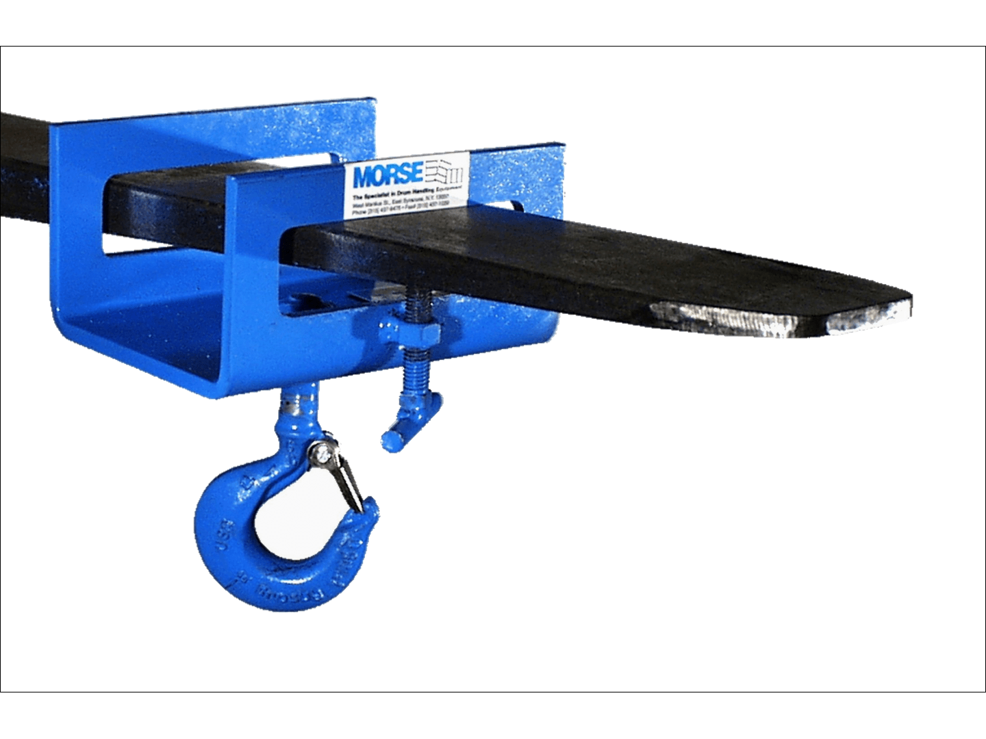 Morse Model 284 fork mount hook attachment with 2000 lb. capacity ...
