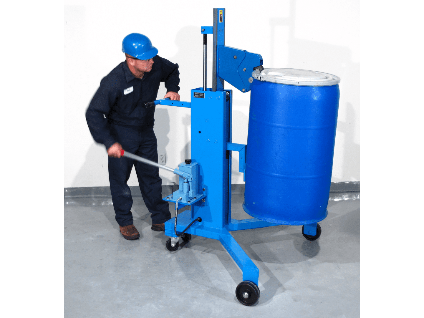 Morse Model 82H-120 drum-lifter/palletizer, rimmed drum, ac 1-phase ...