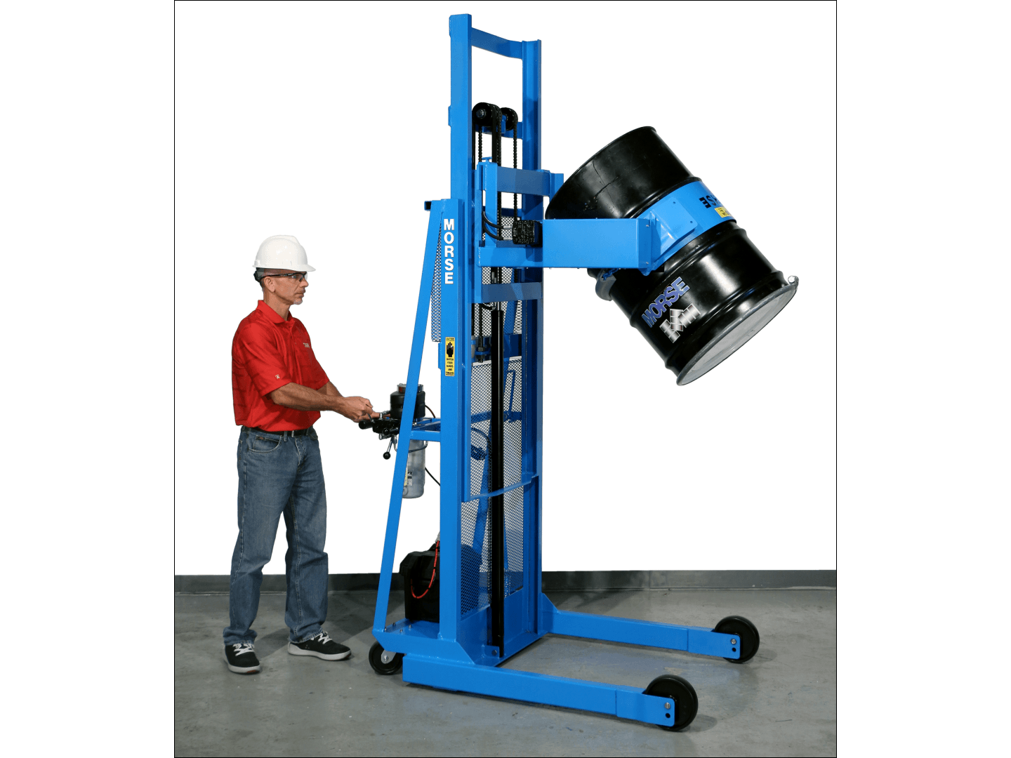 Vertical Lift Drum Pourers • McBrady-McMahon, Inc.
