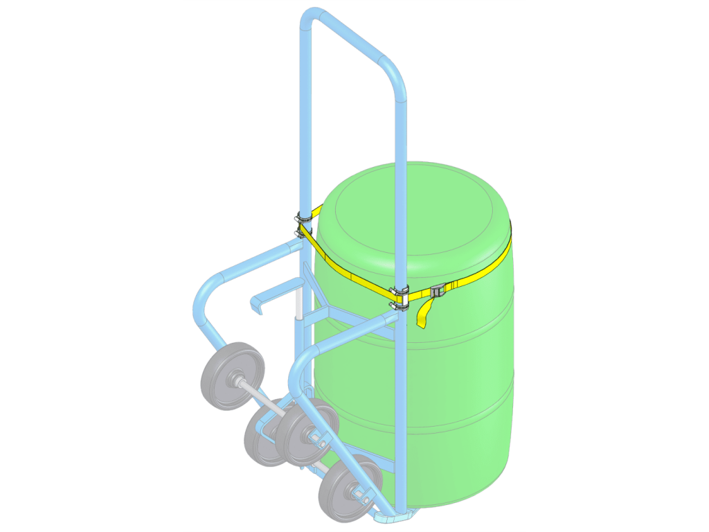 Morse 5058-P kit: clamp-on strap to handle a rimless plastic drum with ...